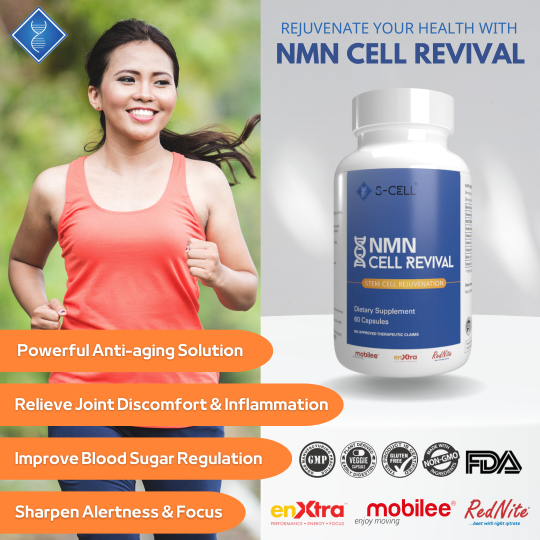 NMN Supplement in Singapore - NMN CELL REVIVAL | S-CELL SG